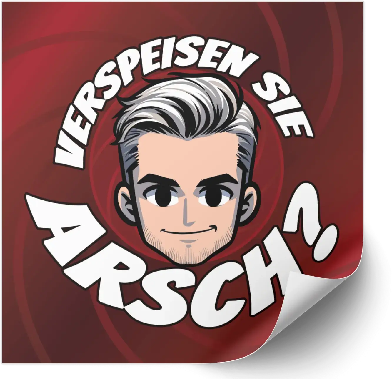 Verspeisen Sie Arsch Sticker | Aufkleber – Pixdesign | Bekleidung ...